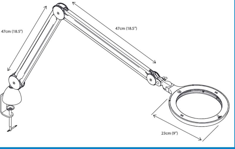 Omega 7 magnifying lamp - Precise magnification & light | ESD-PROTECT